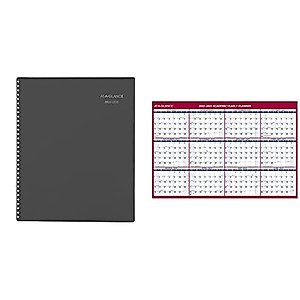 AT-A-GLANCE 2022-2023 Planner, Weekly & Monthly Academic Appointment Book, 8-1/2" x 11" DayMinder (AYC52045) & 2022-2023 Erasable Calendar, 48" x 32", Academic & Regular Year (PM326S28)