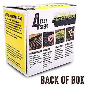 Jiffy 36mmPlant-Based Expanding Peat Pellet Refills (36 Count), 10-Pack