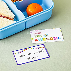 60-Pack Motivational Lunch Box Notes for Kids, Single-Sided Blank Inspirational Cards in 30 Designs, Cute, Encouraging Joke Cards for Lunchbox Essentials (2x3.5 in)