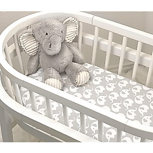 100% Organic Cotton Fitted Bassinet Sheets Fits Halo, Snoo, Graco, Dream on Me, Delta, and All Other Standard Size Bassinets. 3 Pk Adapts to Oval, Hourglass & Rectangle Shaped Bassinet Pads.