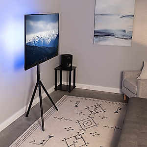 VIVO Artistic Easel 45 to 65 inch LED LCD Screen, Studio TV Display Stand, Adjustable TV Mount with Swivel, Hidden Cable Management, Tripod Steel Base, STAND-TV65B