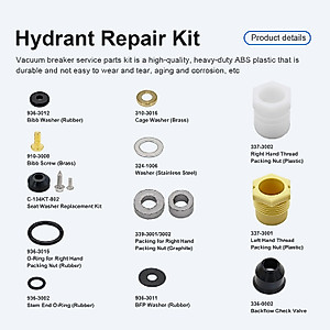 630-7755 Wall Hydrant Repair Kit for Prier Faucet Repair Kit 500 400 300 Series Part