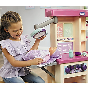 Little Tikes My First Baby Care Center Pretend Play Set for Doctor Nurse Parent Role Play with 15 Accessories for Kids, Boys, Girls Ages 3+ Years