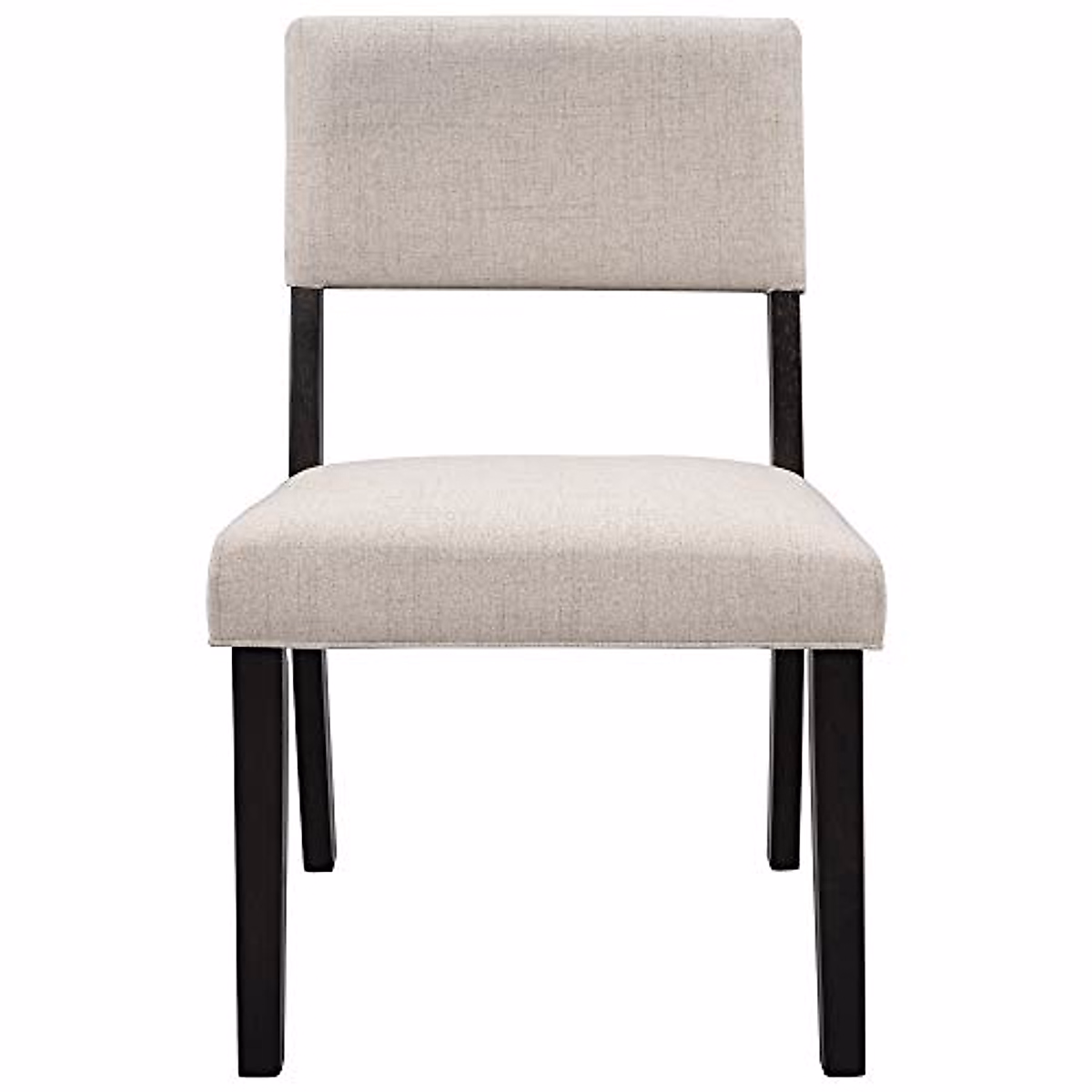 P PURLOVE 5 Pieces Dining Table Set Round Kitchen Table with 4 Upholstered Chairs for Dining Room, Espresso