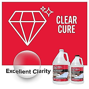 J-B Weld 1" Deep Pour Epoxy WaterClear, 24 Hour Cure, 1", 1.5 Gallon Kit