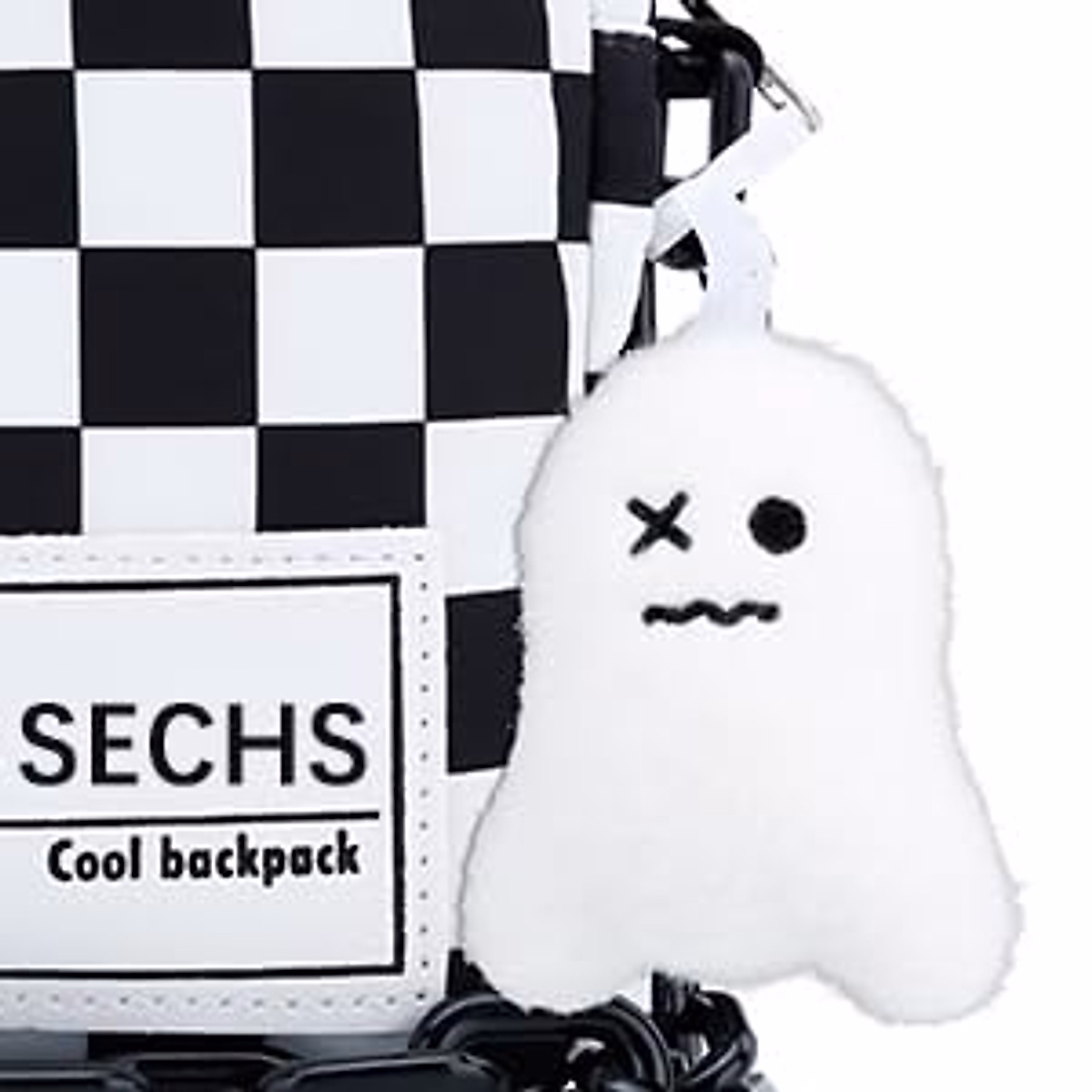 DOB SECHS Crossbody Purse Small Messenger Bags for Women Men Shoulder Bag, Black White Checkered