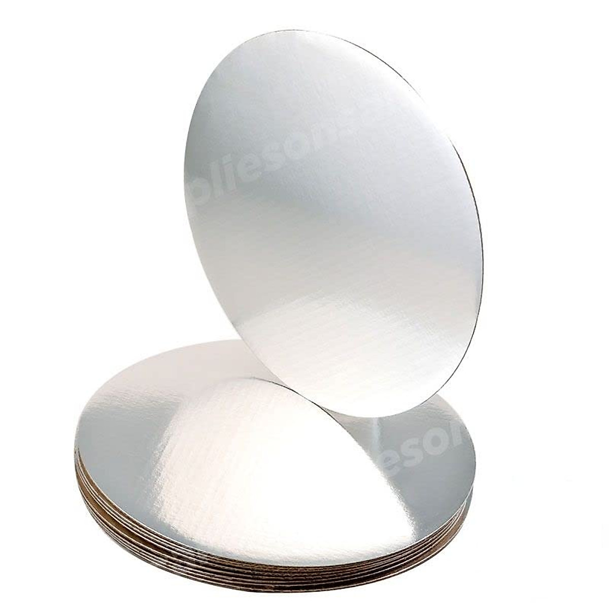16" Silver Round Coated Cakeboard, 25 ct.