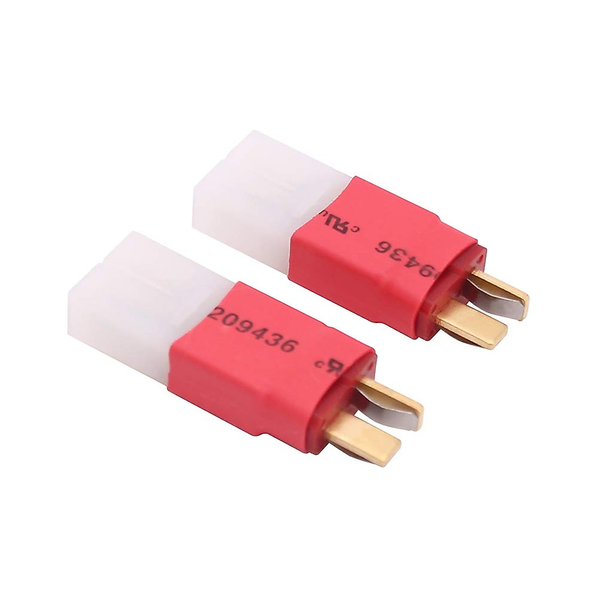 OliRC 2pcs T-Plug Style Male to plug for Big Tamiya Female Adapter Connector(C129-2)