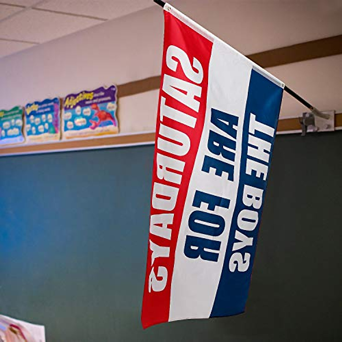 Saturdays Boys Flag, 3x5 Feet, Polyester Cloth Resistant Fading Boy Saturday Flag, Perfect for College Football Games Fraternities Parties Dorm Room Decor Banner.