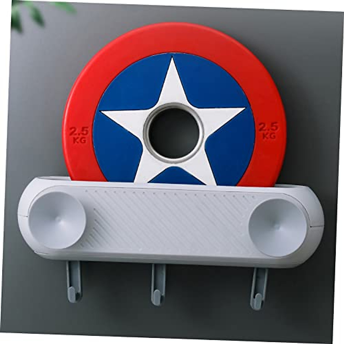 YARNOW 1pc Storage Rack Washcloth Holder Pan Holder Pot Lid Rack Wall Shelf Brackets Pot Lid Holder Pot Lid Storage Rack Wall Organizer Rack Chopping Board Stand Tableware Plastic Grey