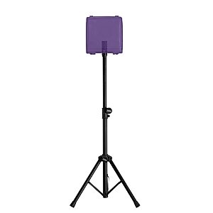 On-Stage SSAS7000B Mini Adjustable Speaker Stand (Folding, Portable, PA Loudspeaker Setup, Tripod Base, Nonslip Rubber Feet, Adjustable Height, 1 3/8″ Mounting Pole, 60 lb Capacity, Aluminum, Black)