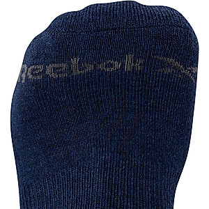 Reebok Men's Crew Socks - 5 Pack Comfort Cushion Performance Crew Socks for Men - Classic Men's Sports Socks (Size: 6-12.5), Size 6-12.5, Navy/Grey