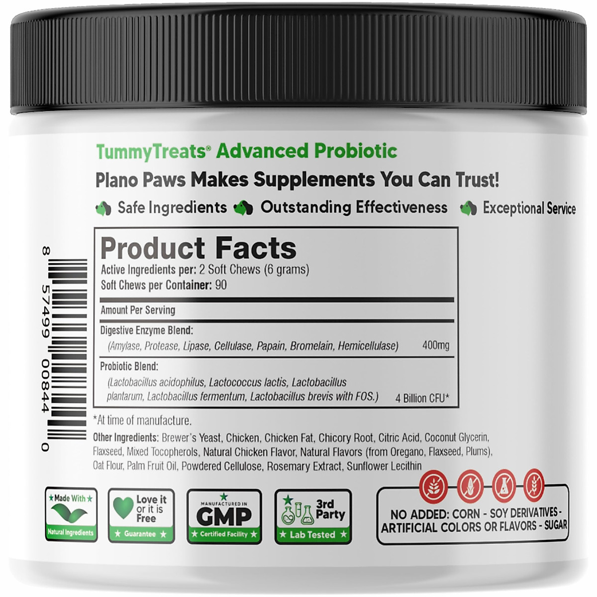 Probiotics for Dogs All Ages - Dog Probiotics for Digestive Health - Digestive Enzymes for Gut Flora, Diarrhea & Bowel Support - Gut Health Support Prebiotics for Dogs - 90 Probiotic Chews for Dogs