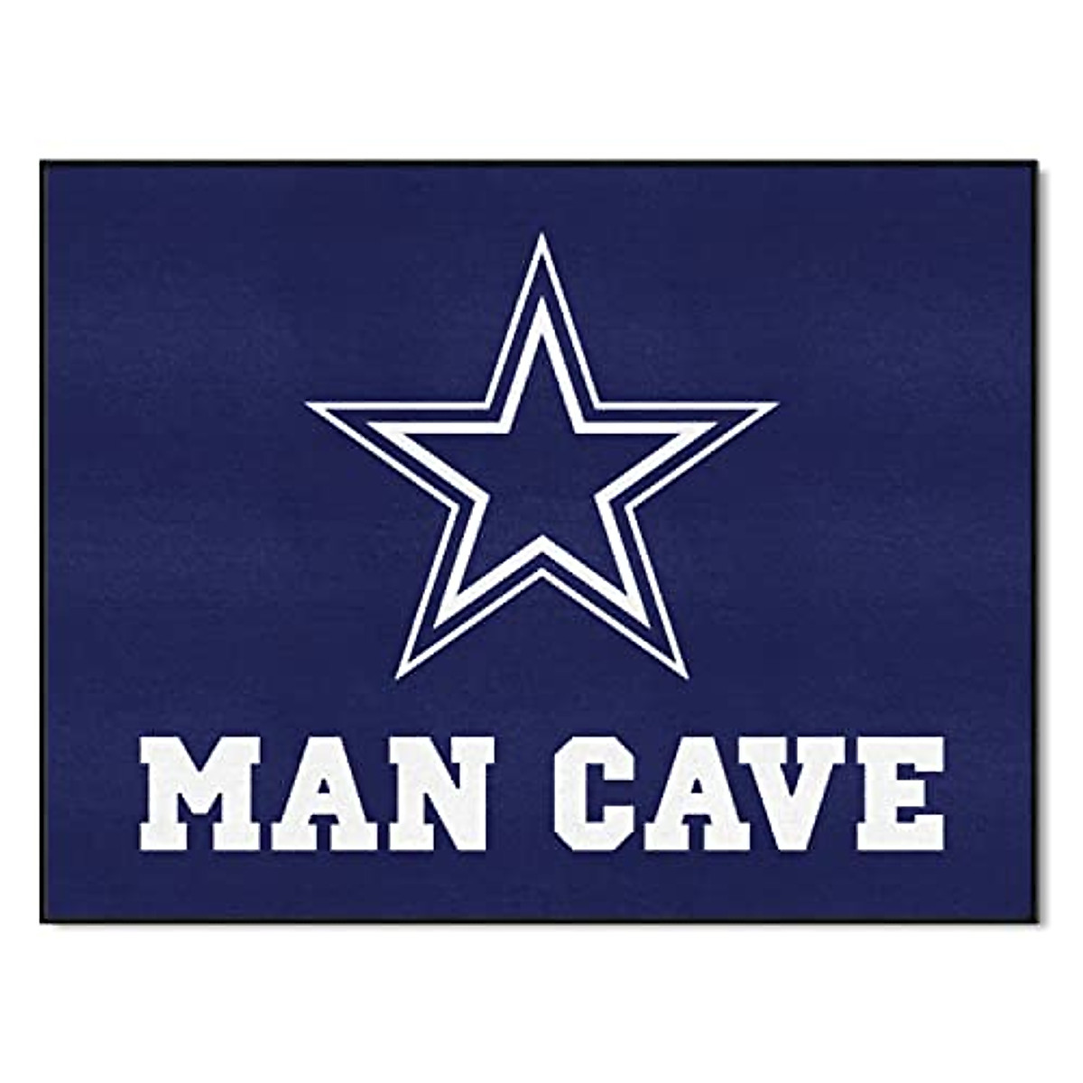 FANMATS 14292 Dallas Cowboys Man Cave All-Star Rug - 34 in. x 42.5 in.