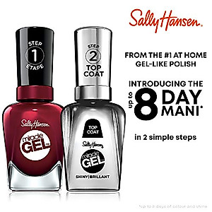 Sally Hansen Miracle Gel Nail Polish, Shade Electric Pop 339 (Packaging May Vary)