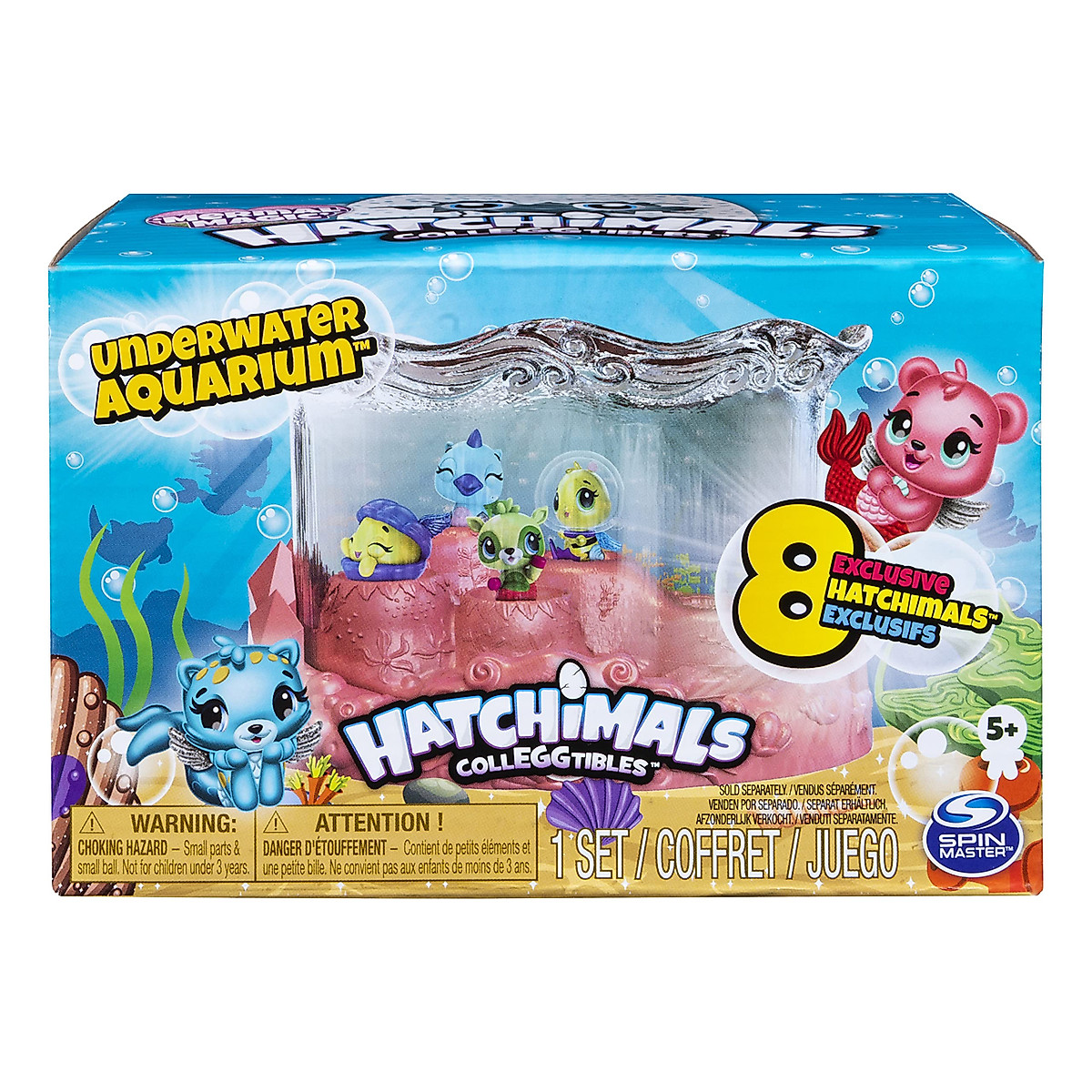 Hatchimals CollEGGtibles, Mermal Magic Underwater Aquarium with 8 Exclusive Characters (Amazon Exclusive Set), Girl Toys, Girls Gifts for Ages 5 and up