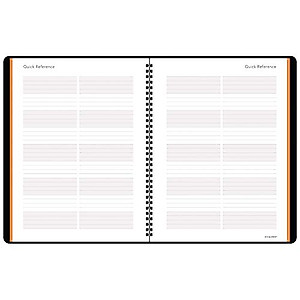AT-A-GLANCE Planning Notebook with Reference Calendars, Plan.Write.Remember., 9.19 x 11 Inches, Black (70-6209-05)