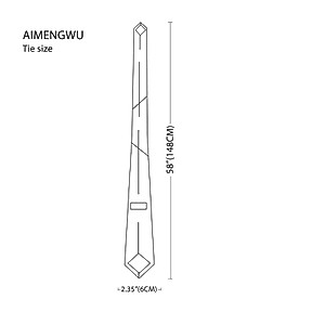 AIMENGWU Men's Skinny Tie Set Solid 2.35" (6CM) Necktie and Pocket Square Slim Orange tie Set For Men