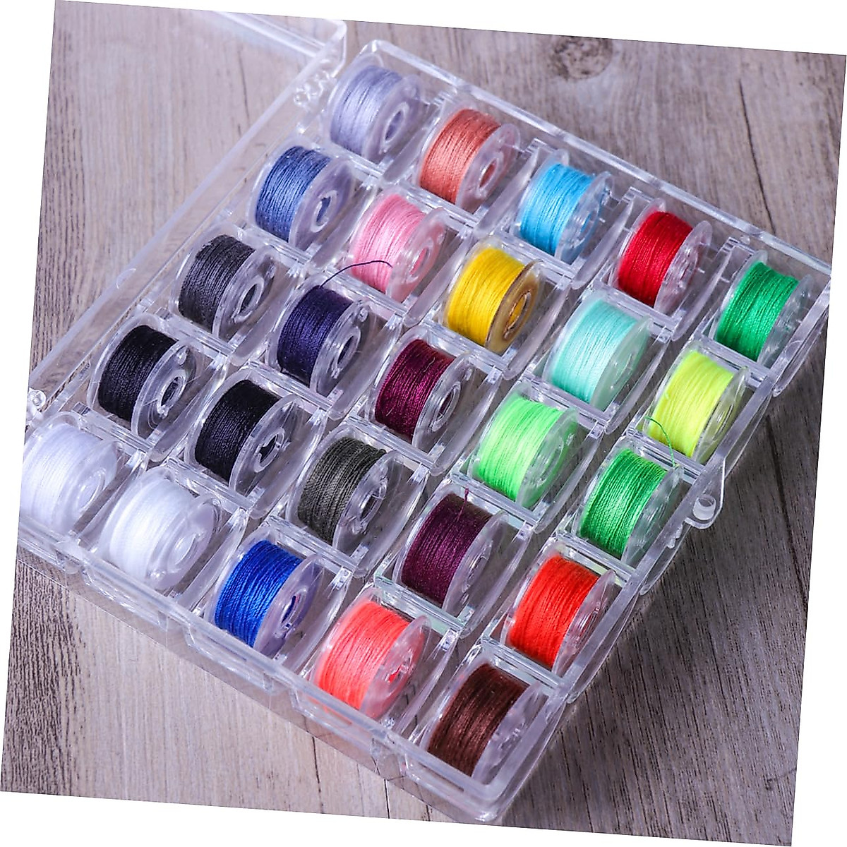 TEHAUX Home Sewing Machines 25 Pcs Bobbin Case Bobbin Winder Bobbin Thread Bobbin Storage Bobbin Holder High Speed Home Sewing Machine