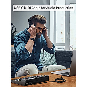 CableCreation 6-in-1 USB-C Hub with 4K 60HZ HDMI Bundle with USB B to USB C Printer Cable 6.6FT