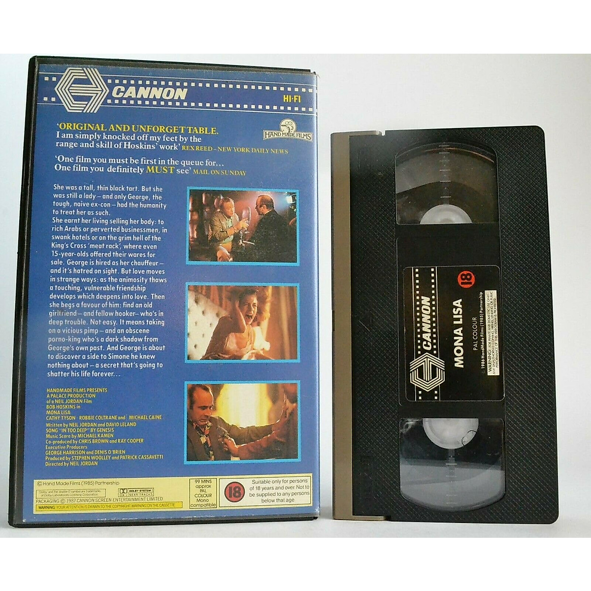 Mona Lisa (1986): Doomed Romantic Drama - Bob Hoskins / Michael Caine - Pal VHS