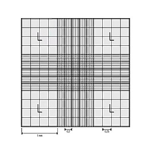 Cell Counting Chamber，Improved Neubauer Hemocytometer with Bright Line and 2 pcs Cover Glass