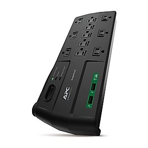 APC Performance Surge Protector with USB Ports, P11U2, 11 Outlet Power Strip, 2880 Joule Surge Protection