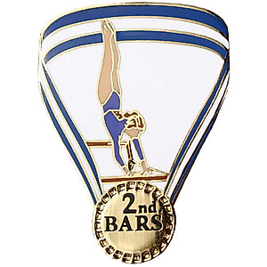 Snowflake Designs 2nd Place Bars Gymnastics Pin - 1610