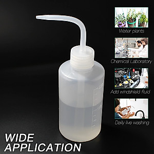 Piutouyar 2Pcs Plastic Wash Bottle 250ml Plant Squeeze Bottle, Wash Squirt Bottle, Succulent Watering Can for Indoor Plants Flower (8oz)