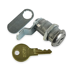 Leisure Coachworks 10 Pack 1 1/8" Keyed Camlock with Straight and Offset Cam Lock Latch Keyed Alike (10, 1 1/8")