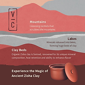 VitaClay Smart Organic Clay Pot Multi Cooker - Toxin Free Clay Rice Cooker, Delay Start Slow Cooker, Stew Cooker, Electric Soup Pot, Yogurt Maker, with Natural Earthen Clay Crock, 8 Cup / 4.2-Quart