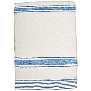 LinenMe Tuscany Hand and Guest Towels, 18" x 28", Off White/Blue