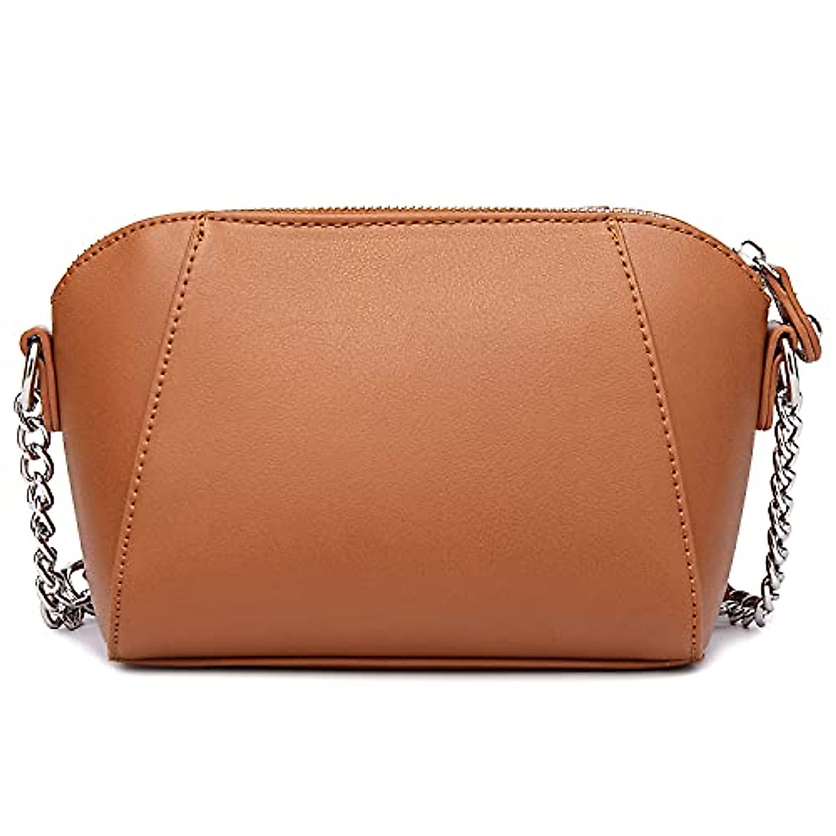 David Jones Vegan Leather Crossbody Purse for Women-Small Shoulder Cell Phone Womens Wallet Purses and Handbags,Cute Designer Brown Purse
