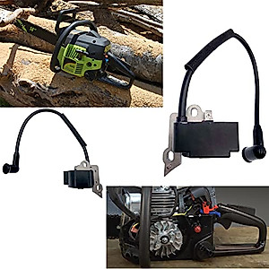 530039198 Ignition Coils with Spark Plug for Husqvarna Poulan Craftsman Chainsaws Engine Module,Replaces Coil 53005227