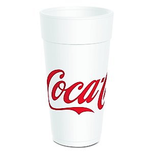 Dart 24J16C 24 oz Coca-Cola Foam Cup (Case of 500)