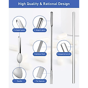 Capsule Filling Machine Kits, Micro Lab Spoon Spatula Tamper Tool for Fast and Easy Gel Capsule Filling, Gel Cap Capsule Pill Filler Machine - #000 00 0 1 2 3