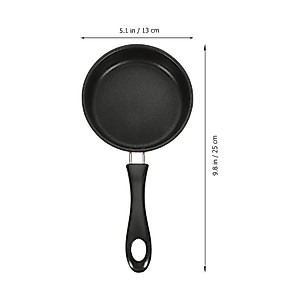 Hemoton Stainless Steel Frying Pan Nonstick Frying Pan Omelette Pan Mini Egg Pan Rolled Pancake Pan Stainless Steel Cookware for Home Kitchen Cooking 25cm Stainless Steel Grill Set