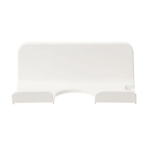 2Pcs Hair Dryer Holder Storage Rack Bathroom Wall Mounted Storage Accessories Hairdryer Hook Home Storage Shelfs(6.31inch,White)