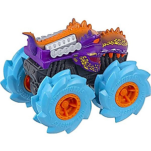 Hot Wheels Monster Trucks Twisted Tredz Creature Themed 1:43 Scale Flywheel Friction Motor Assorted Stylized Giant Wheels Power Over Terrain and Obstacles for Crashing and Smashing Action Kids