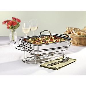 Cuisinart 7BSRT-31 Classic Entertaining Collection 12-Inch, 5-Quart Stainless Rectangular Buffet Server, Silver