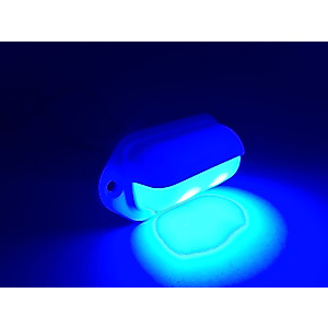 Marine Boat LED RV Blue LED Companion Way Courtesy Light 2.6"X1.3" White HOUSING