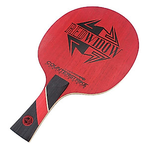 Counterstrike Red Widow Ping Pong Paddle | Unbelievable Carbon Speed | Professional Ping Pong Paddle | Professional Table Tennis Paddle | ITTF Approved | Tournament Legal