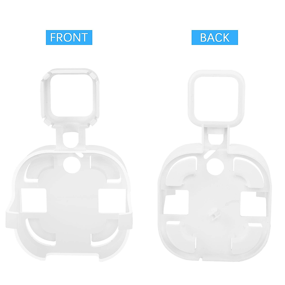 HOLACA Outlet Wall Mount Hanger for eero 6 Dual-Band mesh Wi-Fi 6 Router, Space Saving Holder, Easy Moved, Cord Management for eero 6 without Messy Wires and Screws (2 Pack)