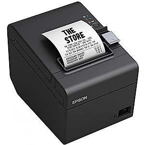 Epson TM-T20III Thermal POS Receipt Printer - USB Type B, Serial Interfaces and DK Port - Thermal Line Printing Technology, Print Speeds Up to 250mm/sec, 203 dpi, Auto-Cutter, DAODYANG Printer_Cable