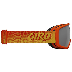 Giro Ringo Ski Goggles - Snowboard Goggles for Men, Women & Youth - Orange Cover Up Strap with Vivid Onyx Lens