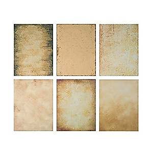 60 Sheet Stationery Paper - Old Fashion Aged Classic Vintage Antique Design, Double Sided - 6 Designs-100 gsm, 8.5 x 11 Inches