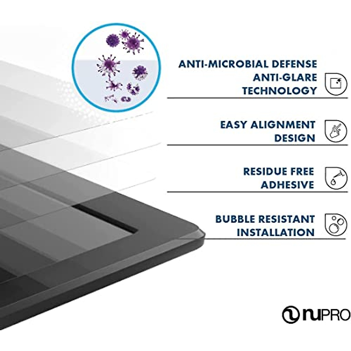 NuPro Anti-Glare Screen Protector for Amazon Fire HD 10 and Fire HD 10 Plus tablet (2021 release), 2-pack