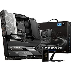 MSI MEG Z790 GODLIKE Gaming Motherboard (Supports 12th/13th/ 14th Gen Intel Processors, LGA 1700, DDR5, PCIe 5.0, M.2, 10Gbps LAN, USB 3.2 Gen2, Wi-Fi 6E, Bluetooth 5.3, Thunderbolt, E-ATX)