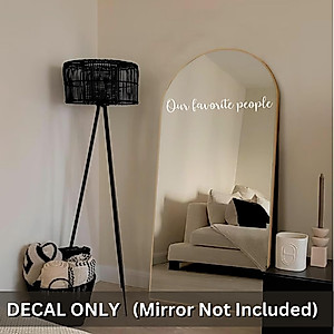 Our Favorite People Sticker (18" x 3") - Wedding Seating Chart Decal - Wedding Sign Decor Wedding Decals - Seating Chart Mirror Decal