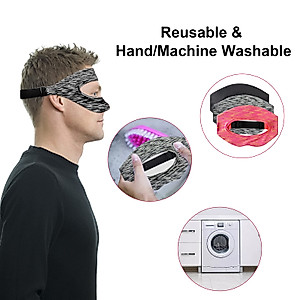 VR Sweat Band, VR Eye Mask Cover for Oculus Quest 2 Breathable Sweat Guard Face Mask for Use VR Workouts with Virtual Reality Headsets Adjustable Washable Breathable Stretchy Moisture Wicking (3PCS)
